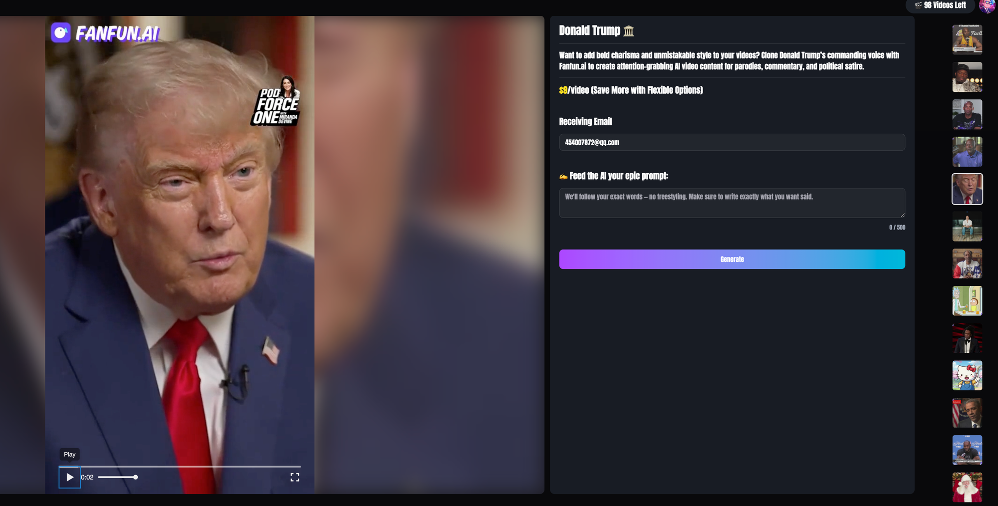 Donald Trump AI Voice Generator: Create Realistic Trump Voice & Video Online
